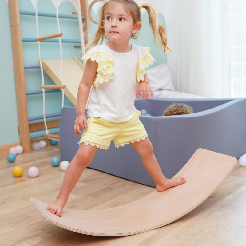 Ezzro Natural Montessori Balance Board - Paper Planes Baby & Child