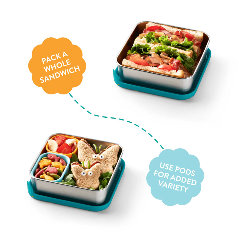 Planetbox Trailblazer Sandwich Box - Lagoon Terrazzo - Paper Planes Baby & Child