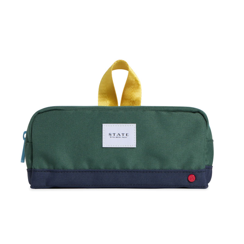 STATE Clinton Pencil Case Green/Navy - Paper Planes Baby & Child
