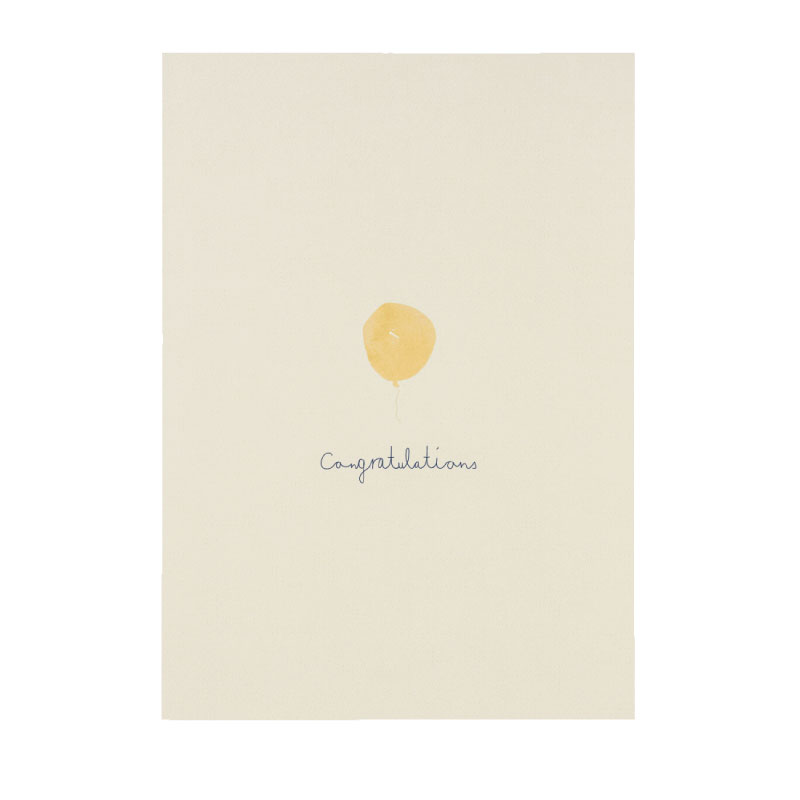 Specialday Congratulations Card - Yellow Balloon - Paper Planes Baby ...