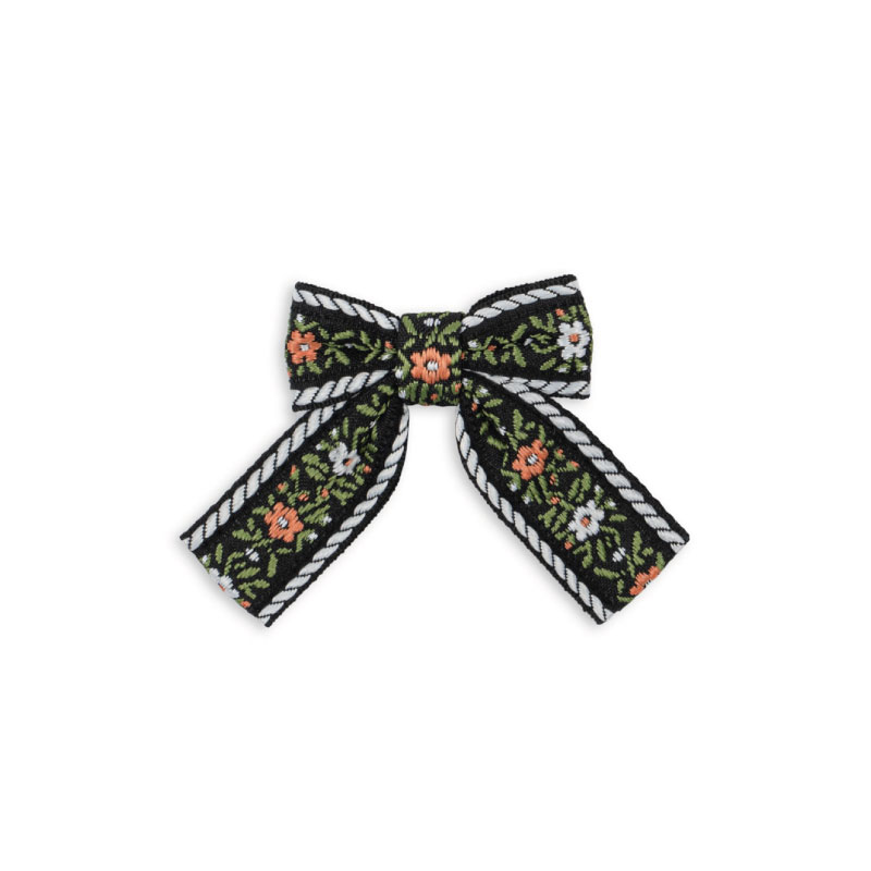 Konges Slojd 4 pack Ribbon Bow Hair Clips - Beige/Black - Paper Planes ...