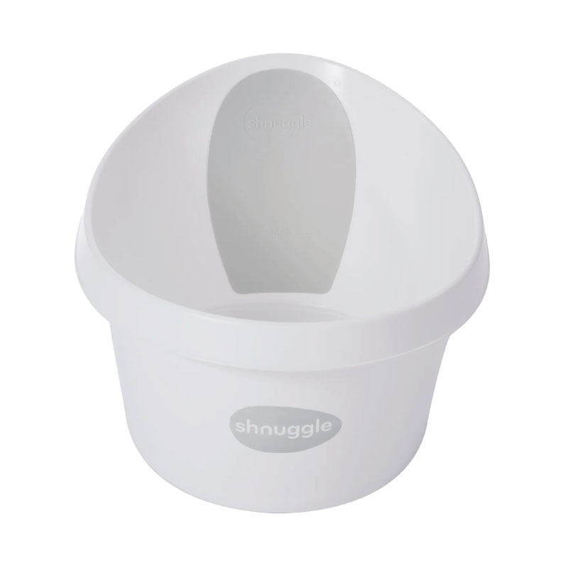 Shnuggle Toddler Bath Tub White with Grey Backrest - Paper Planes Baby ...