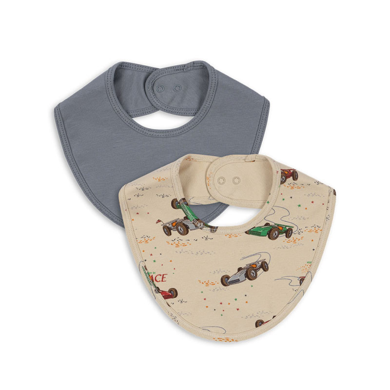 Konges Slojd 2 Pack Basic Bib - Tradewinds / Grand Prix - Paper Planes ...