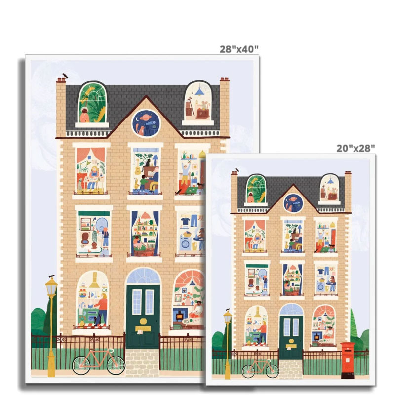 House Art Print - Paper Planes Baby & Child