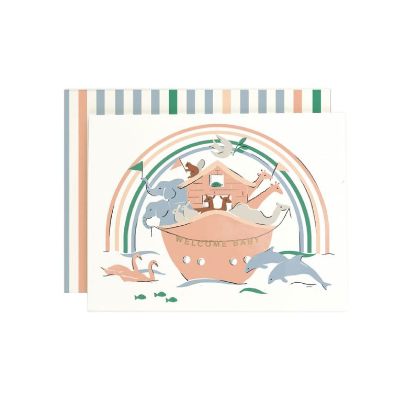 Welcome Baby Ark Single Greeting Card - Paper Planes Baby & Child