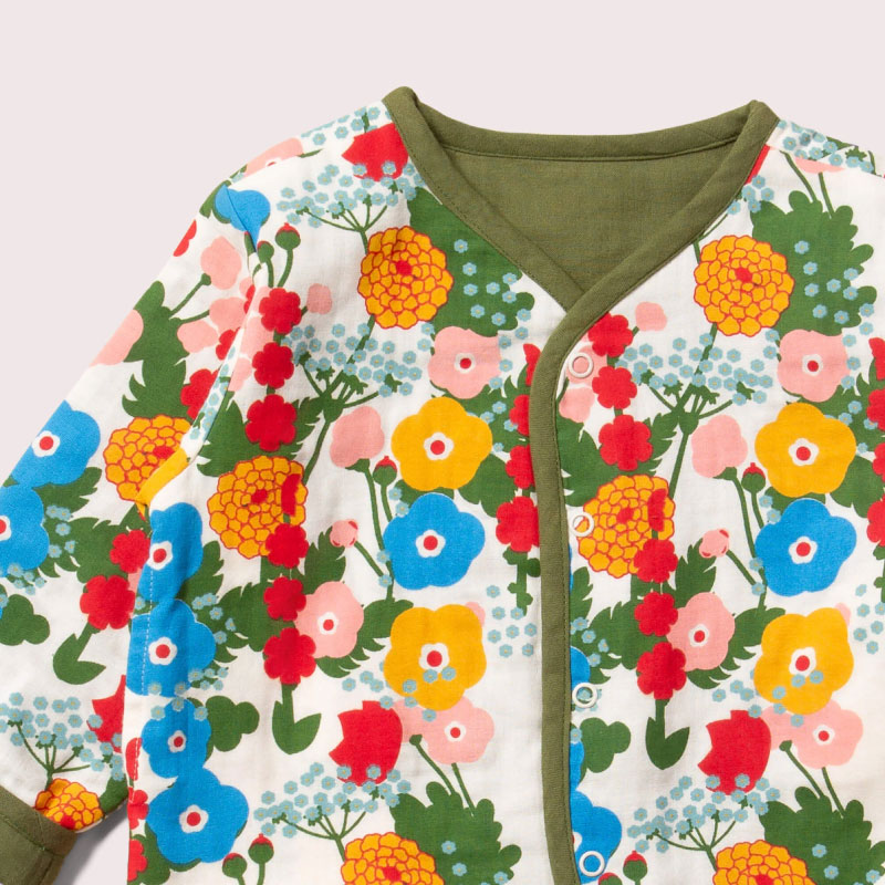 Flora And Fauna Reversible Collarless Spring Jacket - Paper Planes Baby ...